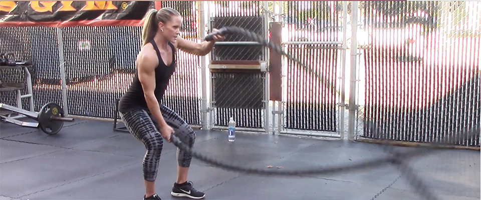 5 Basic Battle Rope Moves To Try | Nicole Wilkins