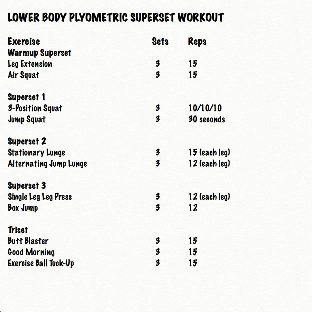 Lower Body Plyometric Superset Workout | Nicole Wilkins