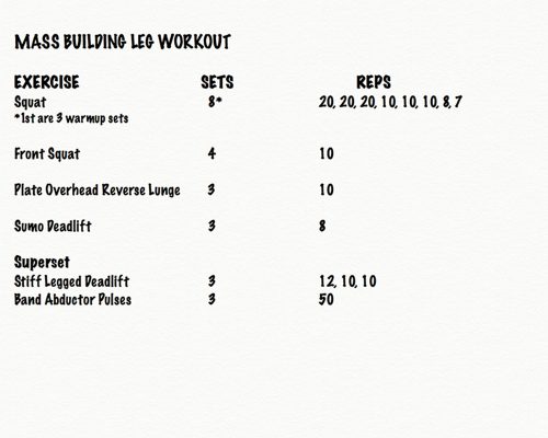 Video Training Journal: Mass Building Leg Workout | Nicole Wilkins