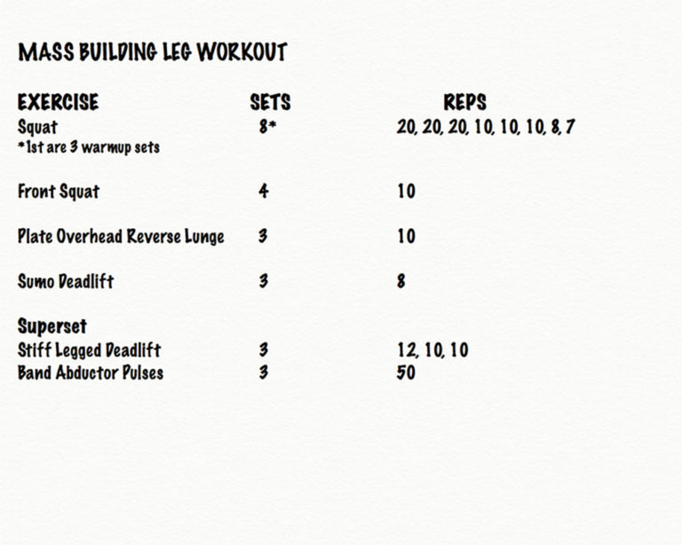 Video Training Journal: Mass Building Leg Workout | Nicole Wilkins