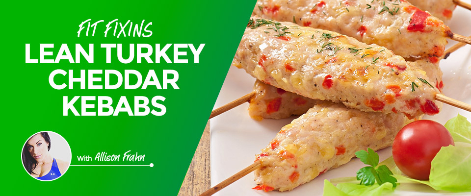 Fit Fixins: Lean Turkey Cheddar Kabobs | Nicole Wilkins