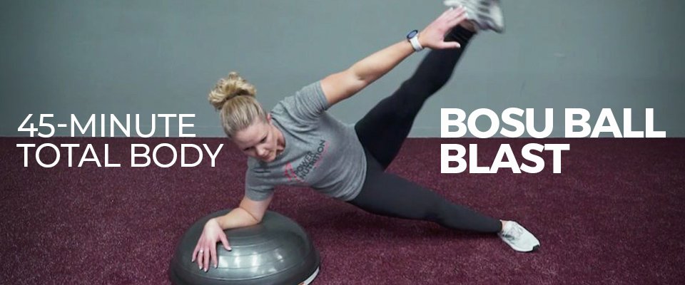 45 Minute Total Body Bosu Ball Blast Workout | Nicole Wilkins